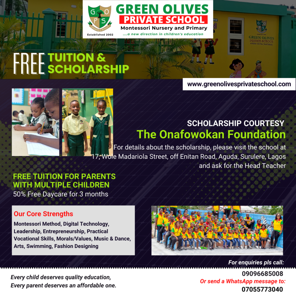 COUNTDOWN TO OUR SCHOLARSHIP EXAMINATION DAY - Green Olives Private School